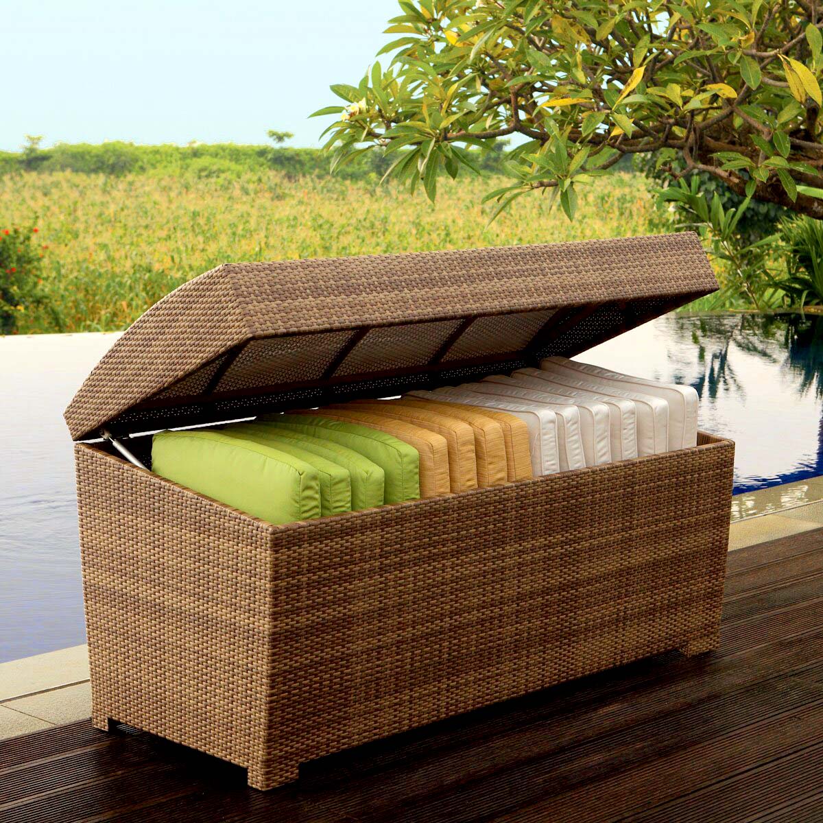 Wicker Cushion Box: Thos Baker Outdoor Living – Thos.Baker